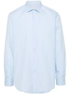 Paul Smith Cotton Poplin Shirt - Blue