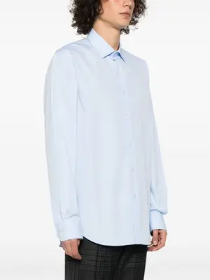 Paul Smith Cotton Poplin Shirt - Blue