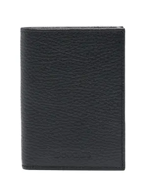 DOUCAL'S Logo-debossed Leather Wallet - Blue