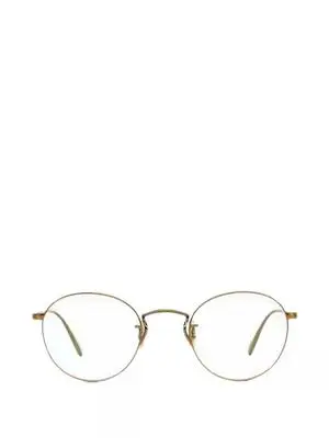 Oliver Spencer Oliver Peoples Coleridge Round Frame Eyeglasses Metallic