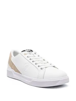 Just Cavalli Logo-embossed Leather Sneakers