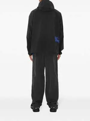 Burberry Crinkled Straight-leg Trousers - Black