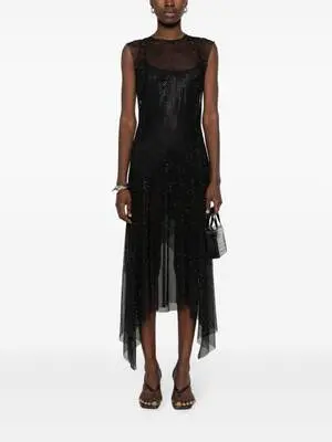 Philosophy Di Lorenzo Serafini Rhinestone-embellished Midi Dress