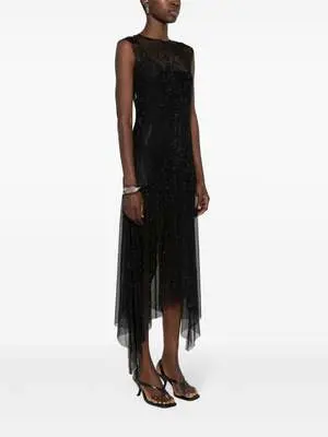 Philosophy Di Lorenzo Serafini Rhinestone-embellished Midi Dress