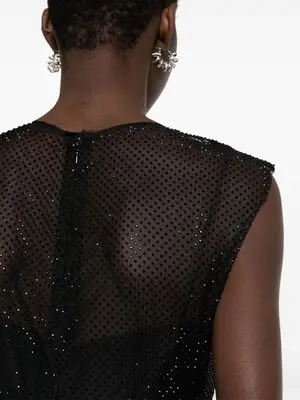 Philosophy Di Lorenzo Serafini Rhinestone-embellished Midi Dress