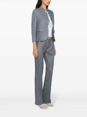 Zadig&Voltaire Verys Crinkled Leather Blazer