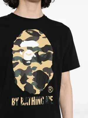 A BATHING APE Camo Big Ape-print T-shirt - Black