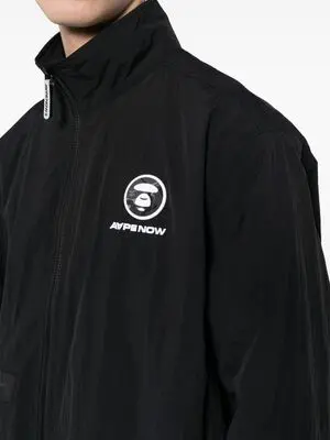 AAPE BY *A BATHING APE® Logo-appliqué Zip-up Jacket
