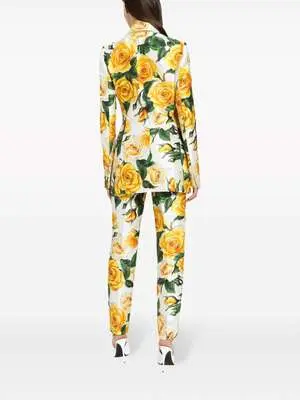 Dolce & Gabbana Rose Print Trousers