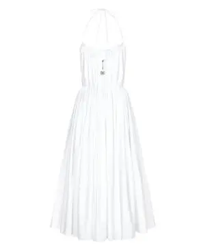 White Cotton Halterneck Dresses