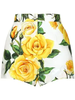 DOLCE & GABBANA Dolce & Gabbana Rose Print Shorts