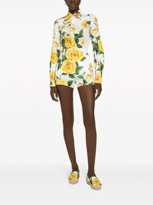 Dolce & Gabbana Rose Print Shorts