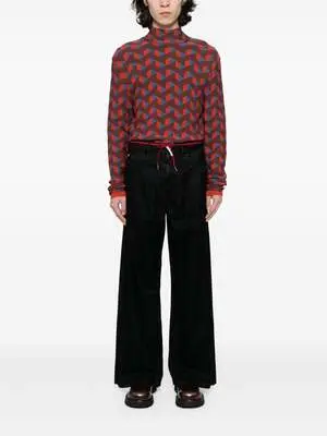 Marni Drawstring Flared Trousers