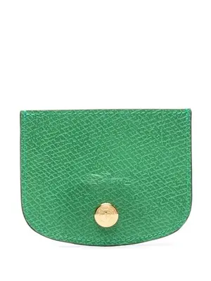 Longchamp Pure Logo-embroidered Cardholder - Green