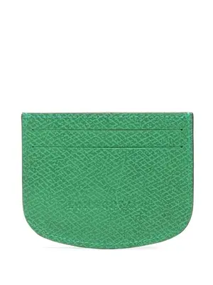 Longchamp Pure Logo-embroidered Cardholder - Green