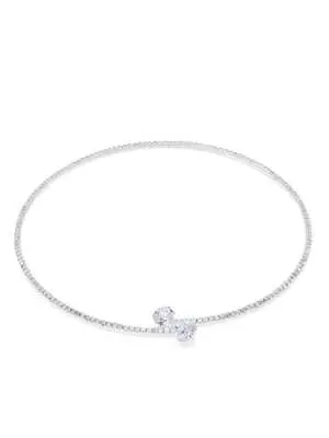 HZMER JEWELLERY Heart-charm Crystal-embellished Necklace
