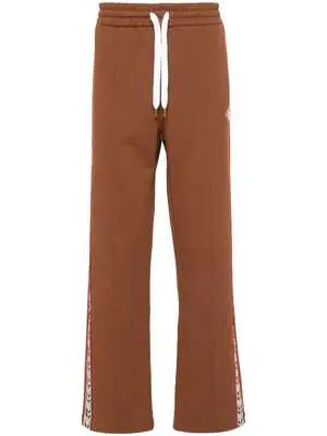 Casablanca Logo-patch Organic Cotton Track Pants - Brown