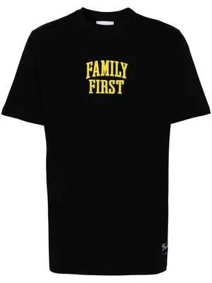 FAMILY FIRST Mickey Mouse-print Cotton T-shirt - Black