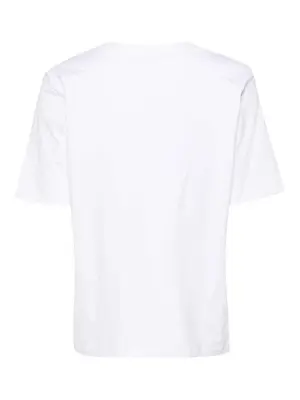 Lacoste Logo-embroidered Cotton T-shirt - White
