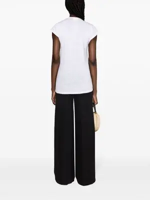 MARANT ETOILE Zankou Linen T-shirt - White