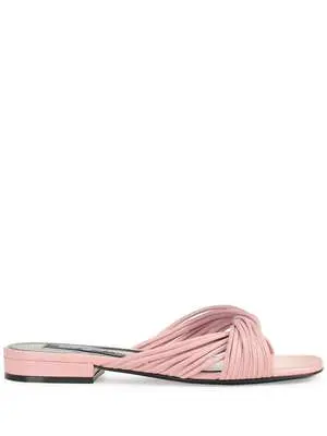 SERGIO ROSSI Sr Akida Woven Leather Sandals
