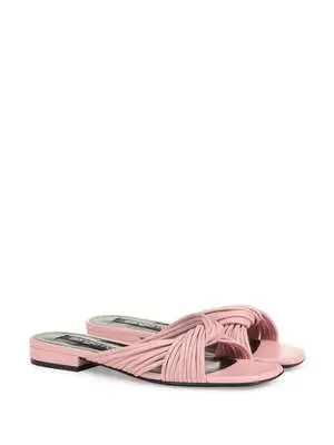 SERGIO ROSSI Sr Akida Woven Leather Sandals