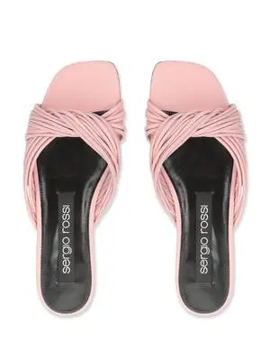 SERGIO ROSSI Sr Akida Woven Leather Sandals