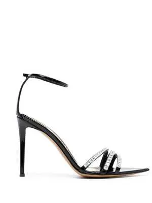 Alexandre Vauthier Crystal-embellished Leather Sandals