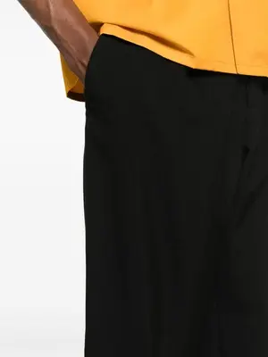 Marni Cropped Wool Tapered Trousers - Black