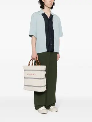 Marni Logo-print Canvas Tote Bag