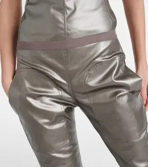 Rick Owens Metallic Denim Leggings