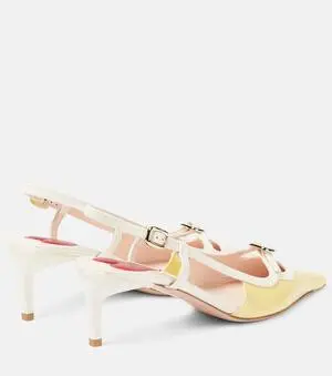 ROGER VIVIER Viv’ Canard Slingback Pumps - Neutrals