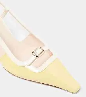 ROGER VIVIER Viv’ Canard Slingback Pumps - Neutrals