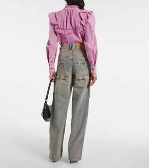 MARANT ETOILE Heilani High-rise Cargo Jeans