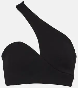 MONOT Mônot Asymmetric Bra Top - Black