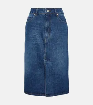 AMI Paris Denim Pencil Skirt