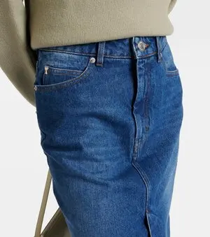 AMI Paris Denim Pencil Skirt