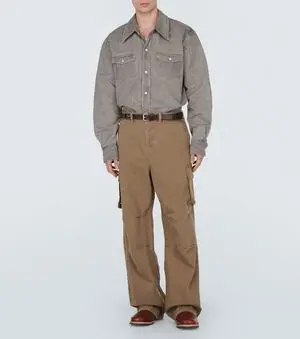 Our Legacy Mount Herringbone Cotton Cargo Pants