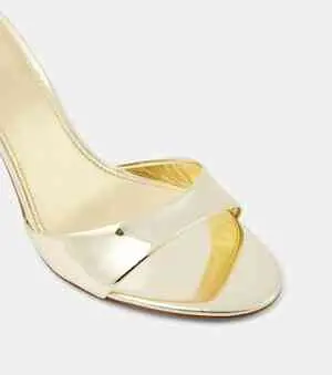 Paris Texas Lidia Metallic Leather Mules