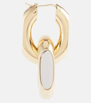 Saint Laurent Cassandre Hoop Earrings - Gold