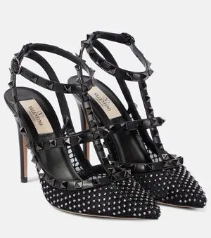 Valentino Garavani Rockstud 100 Leather Pumps