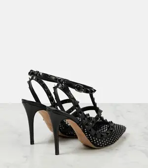 Valentino Garavani Rockstud 100 Leather Pumps
