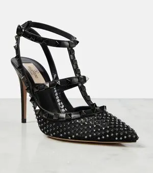 Valentino Garavani Rockstud 100 Leather Pumps