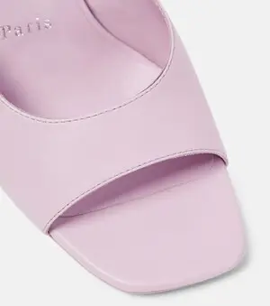 CHRISTIAN LOUBOUTIN Condora Leather Mules - Purple