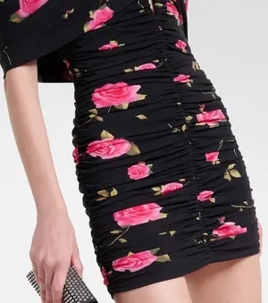Magda Butrym Off-shoulder Floral Minidress