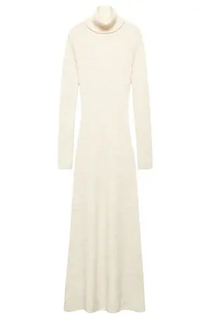 Mango Turtleneck Long Sleeve Sweater Dress
