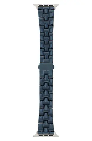 Ted Baker London T-embossed Silicone Apple Watch Band - Blue