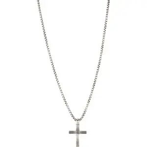 DEGS & SAL Sterling Cross Pendant Necklace - Silver
