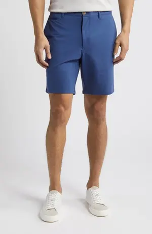 Johnnie-o Jupiter Cotton Blend Chino Shorts - Lake