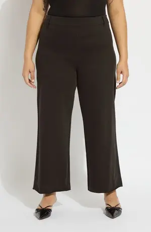 Lyssé Essentials Erin High-waist Wide-leg Pants - Black